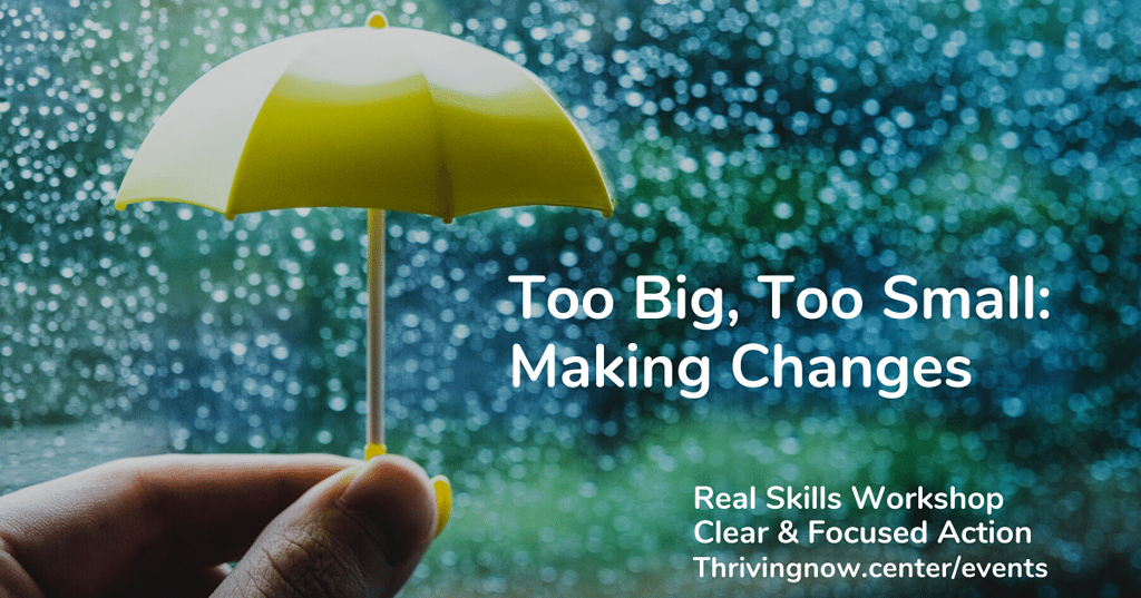 Too Big, Too Small: Making Changes - Real Skills Workshops - Thriving ...